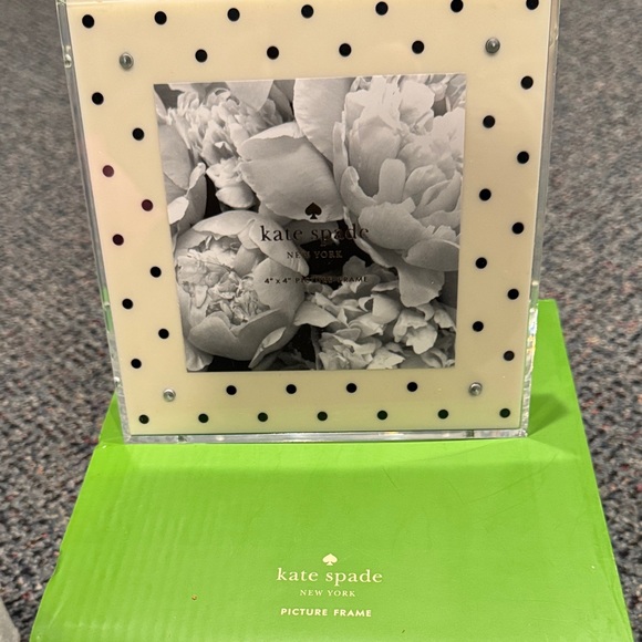kate spade | Accents | Kate Spade Black And Cream Polka Dot Frame New ...